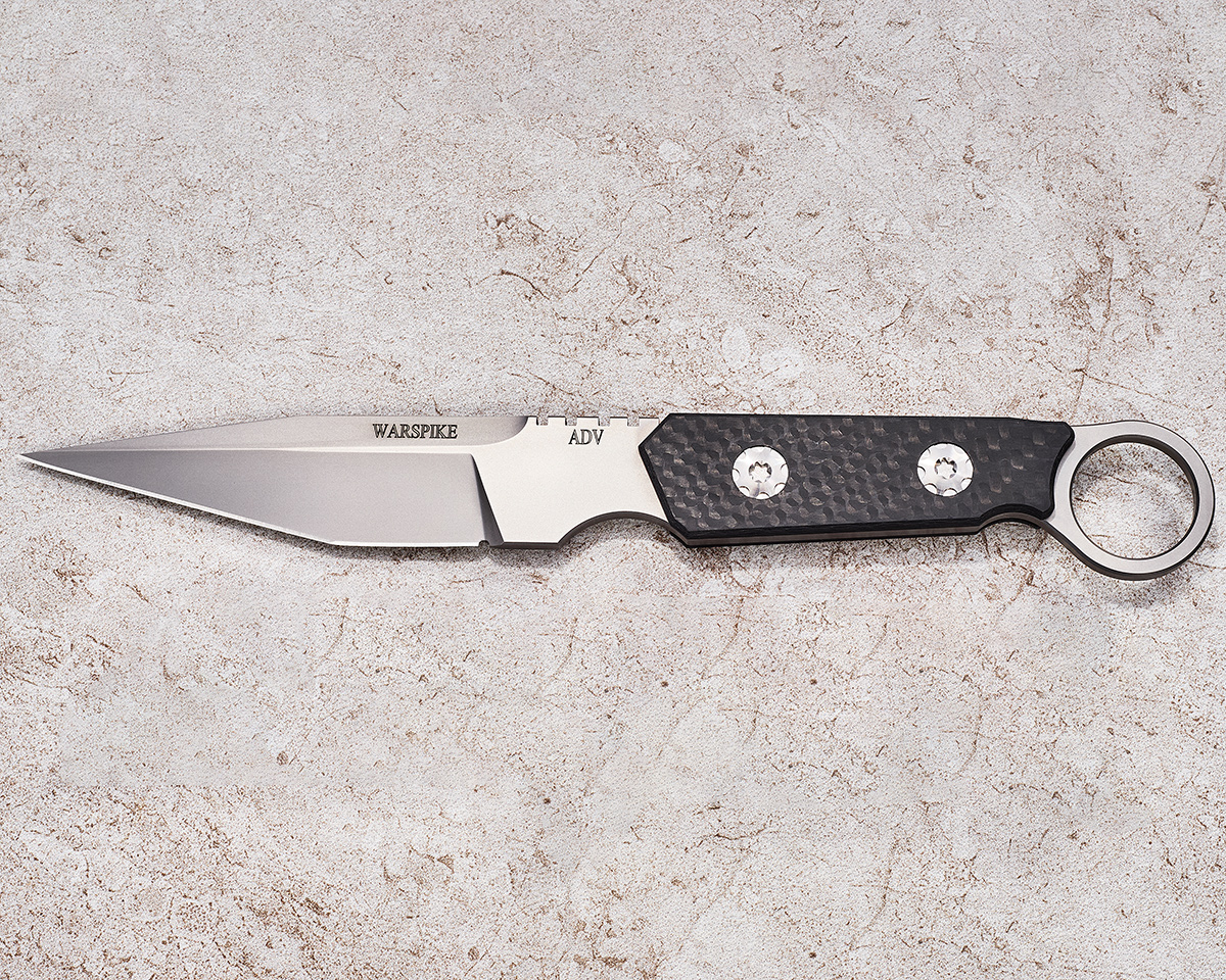 Andre De Villiers Knives Warspike Fixed Blade Knife 4" S35VN Blasted ...