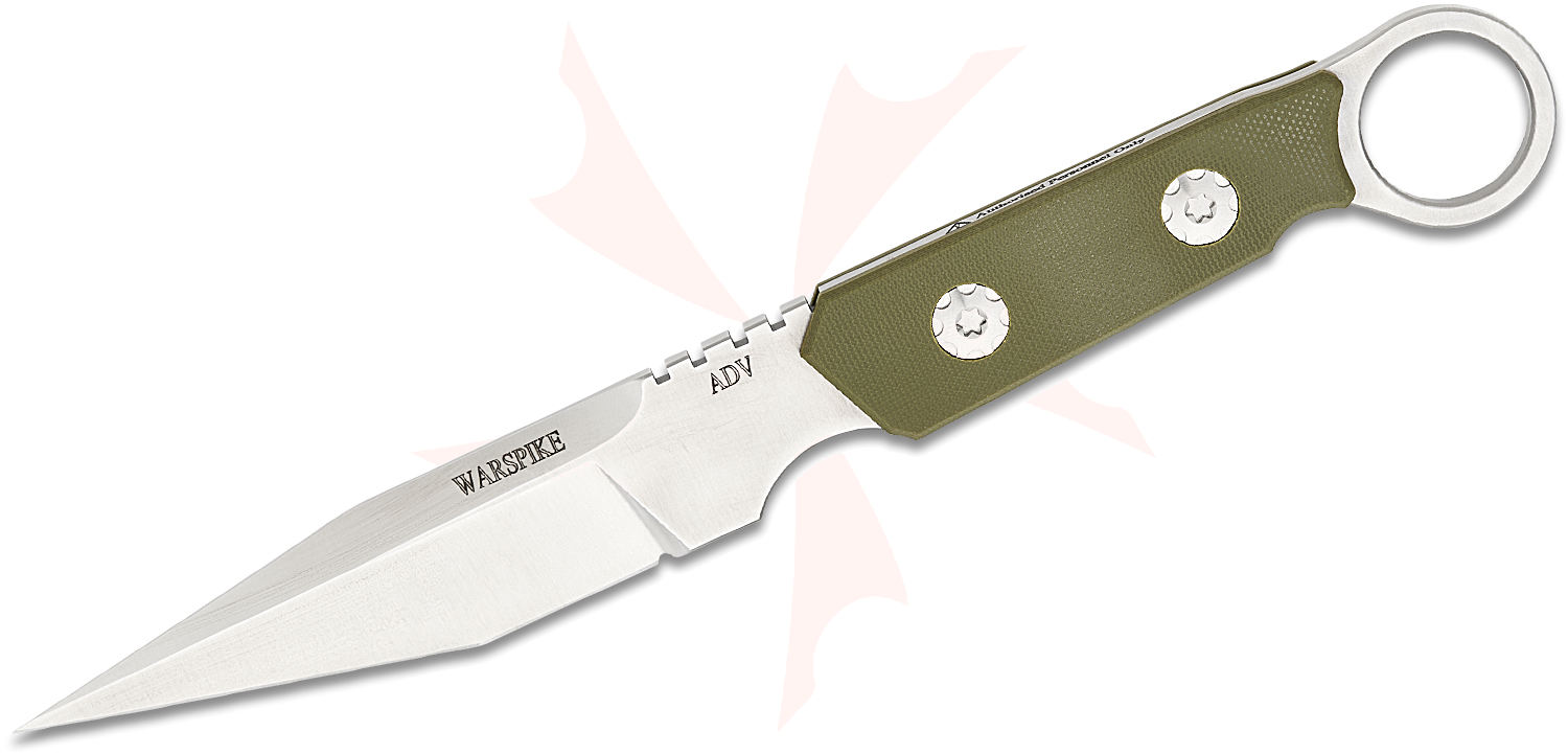 Andre De Villiers Knives Warspike Fixed Blade Knife 4" S35VN Satin ...