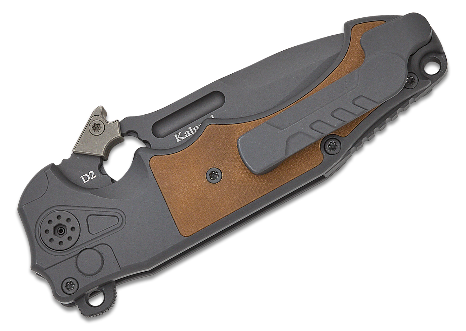 Andre De Villiers Knives Mini Pitboss 2 Kal-Gard Flipper Knife 3.625 ...