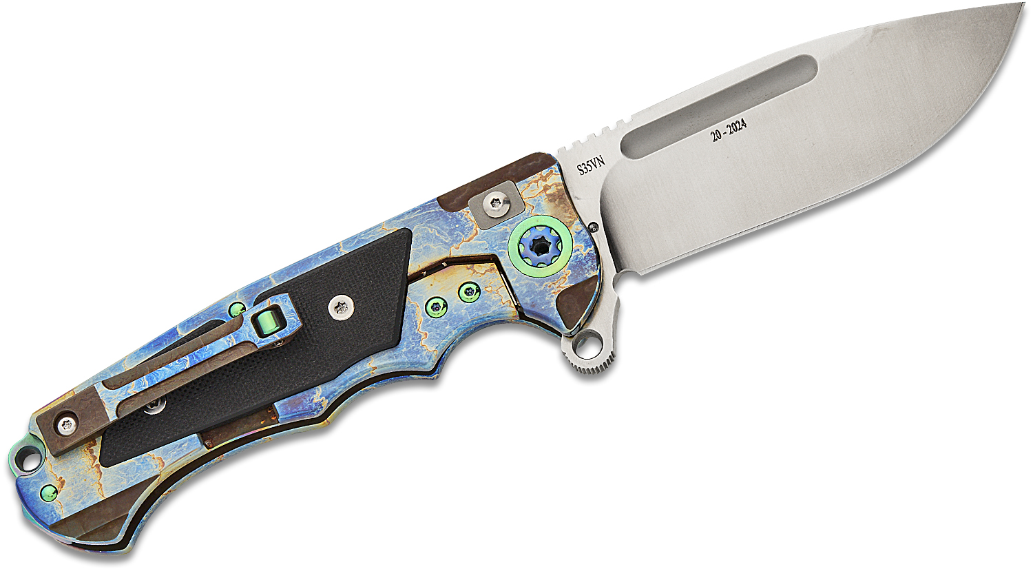 Andre De Villiers Knives Mini Ratel Flipper Knife 3.625" S35VN Satin ...