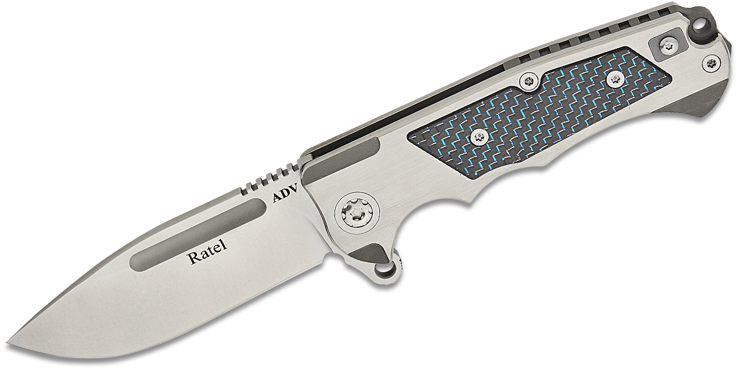 Andre De Villiers Knives Mini Ratel Flipper Knife 3.625" S35VN Satin ...