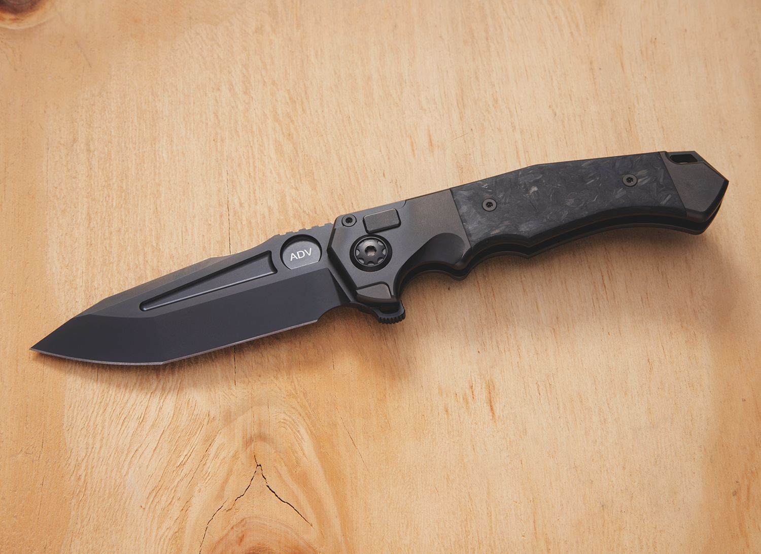 Andre De Villiers Knives Ronin Button Lock Flipper Knife 4.05" M390 ...