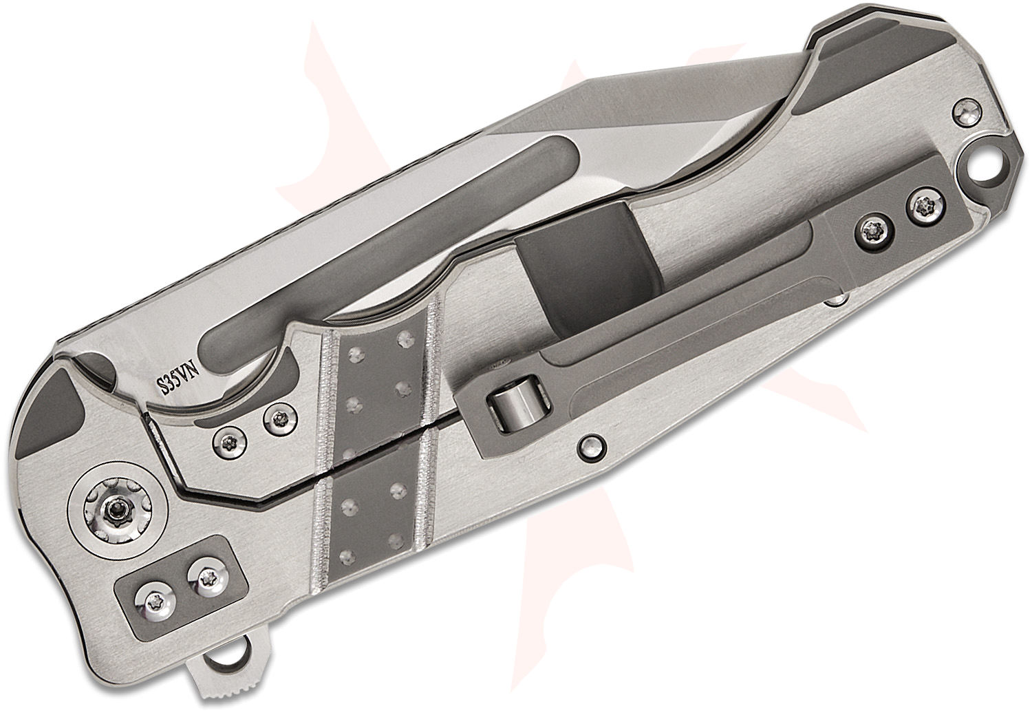 Andre De Villiers Knives Tracker Frame Lock Flipper Knife 4" S35VN ...