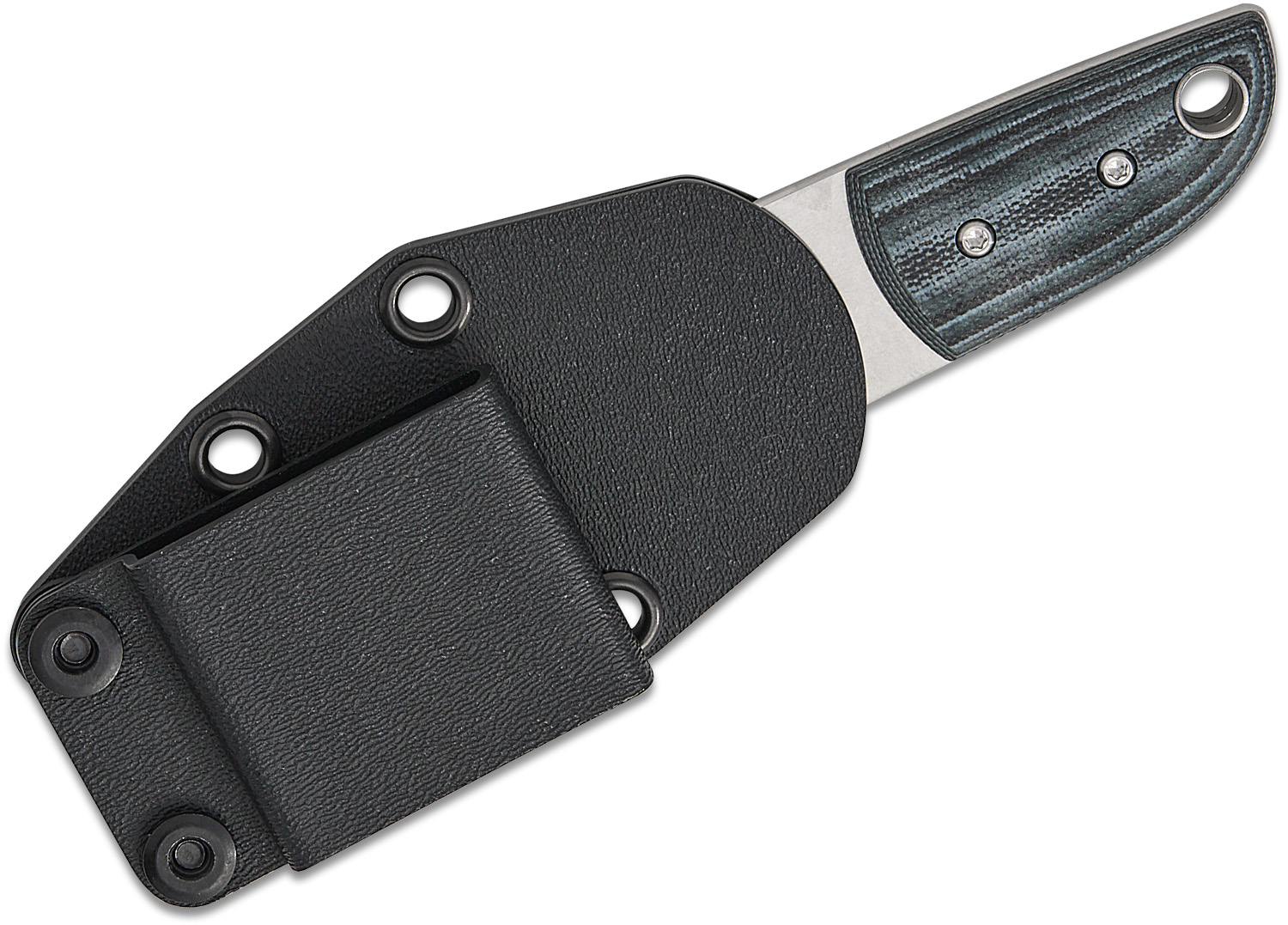 Anso of Denmark Sheepsfoot Fixed Blade Knife 2.125" RWL-34 Stonewashed ...