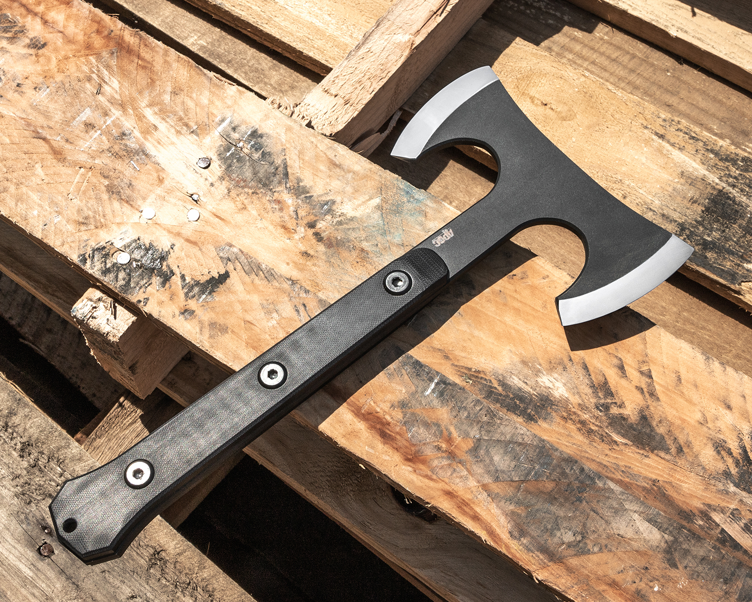 APOC Survival Tools Double Mukk Hatchet Duo-Grind Blade, 11.75" Overall ...