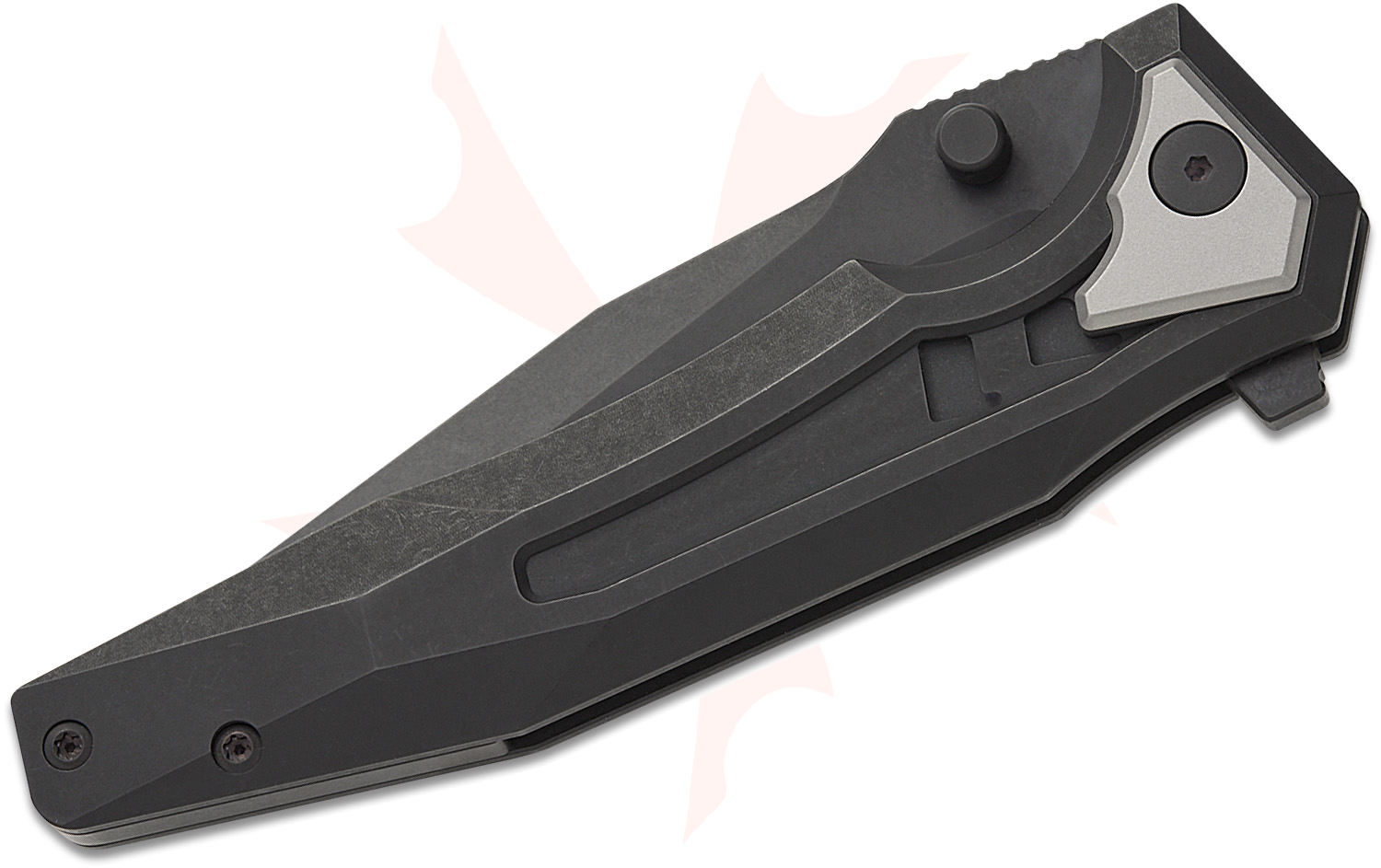 Arcane Design The CREATURE Flipper Knife 3.75" CPM-20CV Black PVD Drop ...