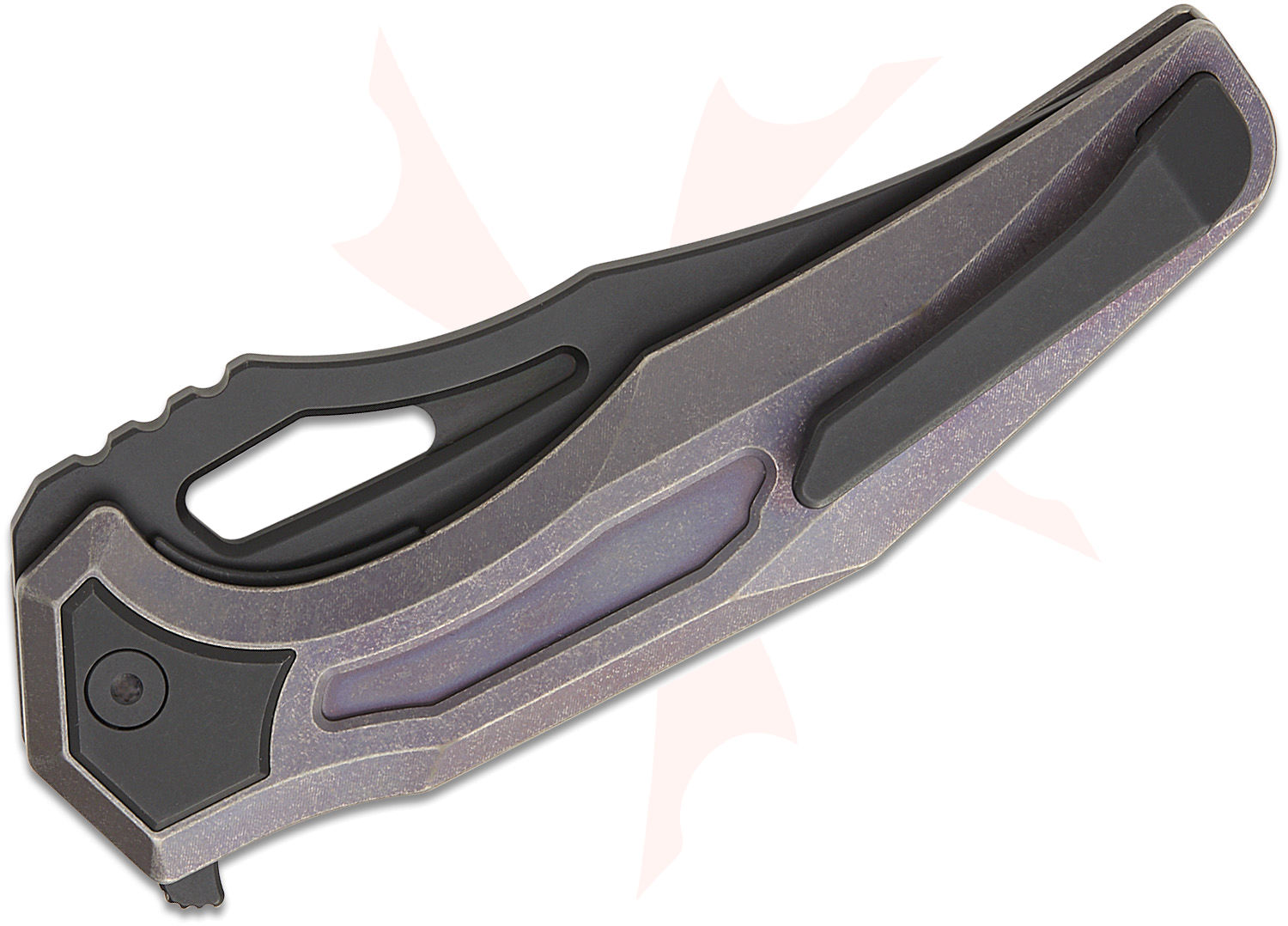 Arcane Design The CRYPT One-Off Flipper Knife 3.75" M390 Black PVD ...