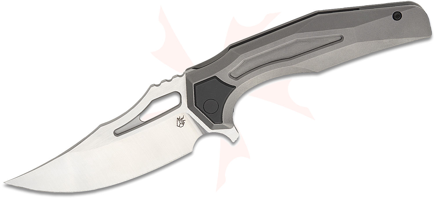 Arcane Design The CRYPT Flipper Knife 3.75" M390 Satin Persian Blade ...