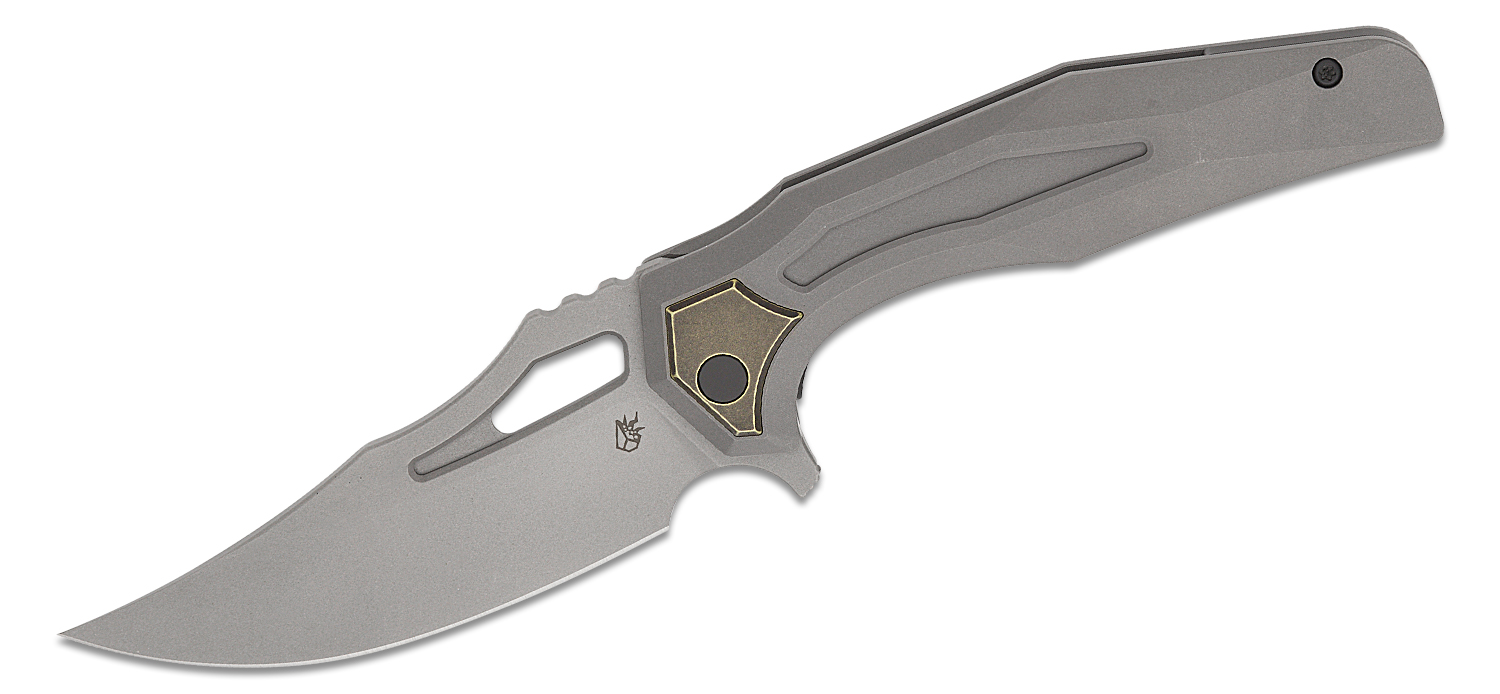 Arcane Design The CRYPT Flipper Knife 3.75" M390 Stonewashed Persian ...