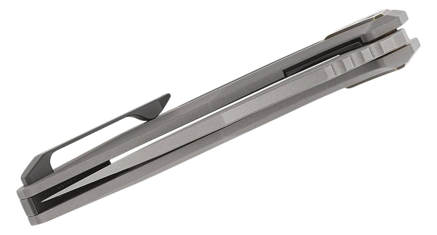 Arcane Design The CRYPT Flipper Knife 3.75" M390 Stonewashed Persian ...