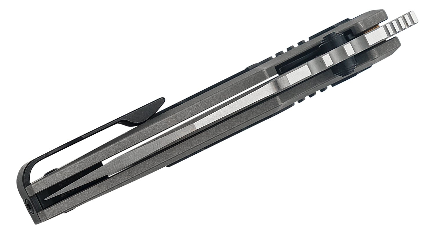 Arcane Design PREYTHEON Front Flipper Knife 3.25" CPM-20CV Satin Clip ...