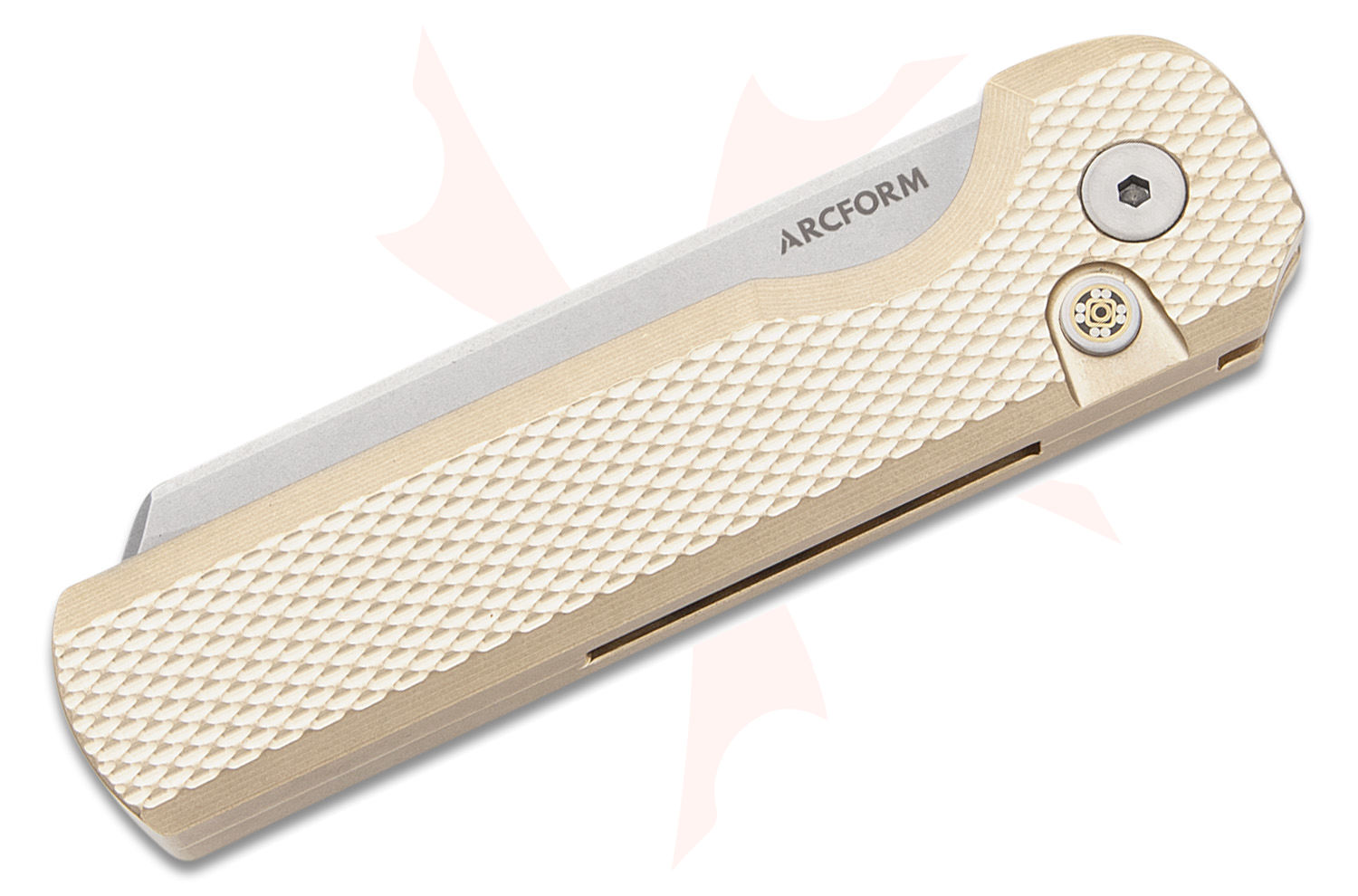 Arcform Knives Geoff Blauvelt Slimfoot AUTO Folding Knife 3.125" 154CM Stonewashed Sheepsfoot ...