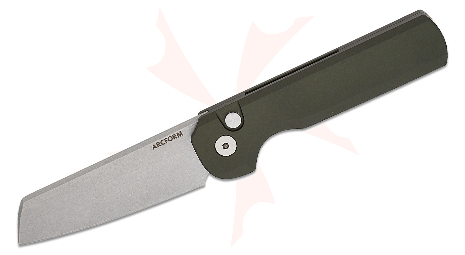 Arcform Knives Geoff Blauvelt Slimfoot AUTO Folding Knife 3.125" 154CM Stonewashed Sheepsfoot ...