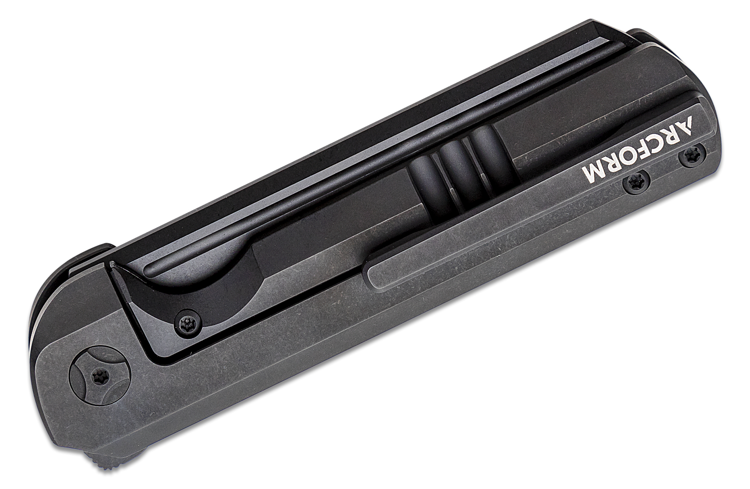 Arcform Knives Geoff Blauvelt Slimfoot Flipper Knife 3.5" M390 Black ...