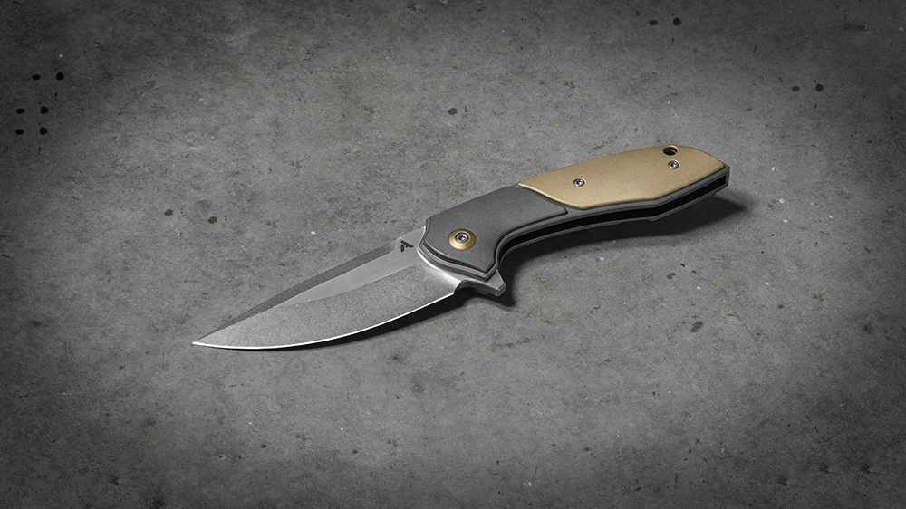 Arcform Knives Geoff Blauvelt Catalyst Flipper Knife 3.5" S35VN Drop ...