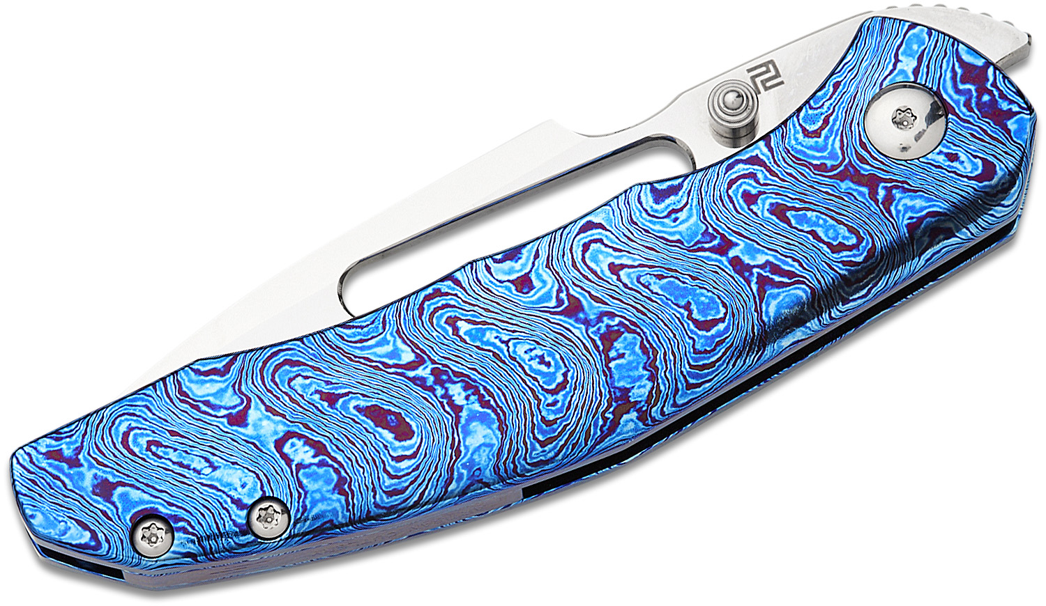 ArtisanCutlery Boa Frame Lock Front Flipper Knife 3.12" S90V Mirror ...