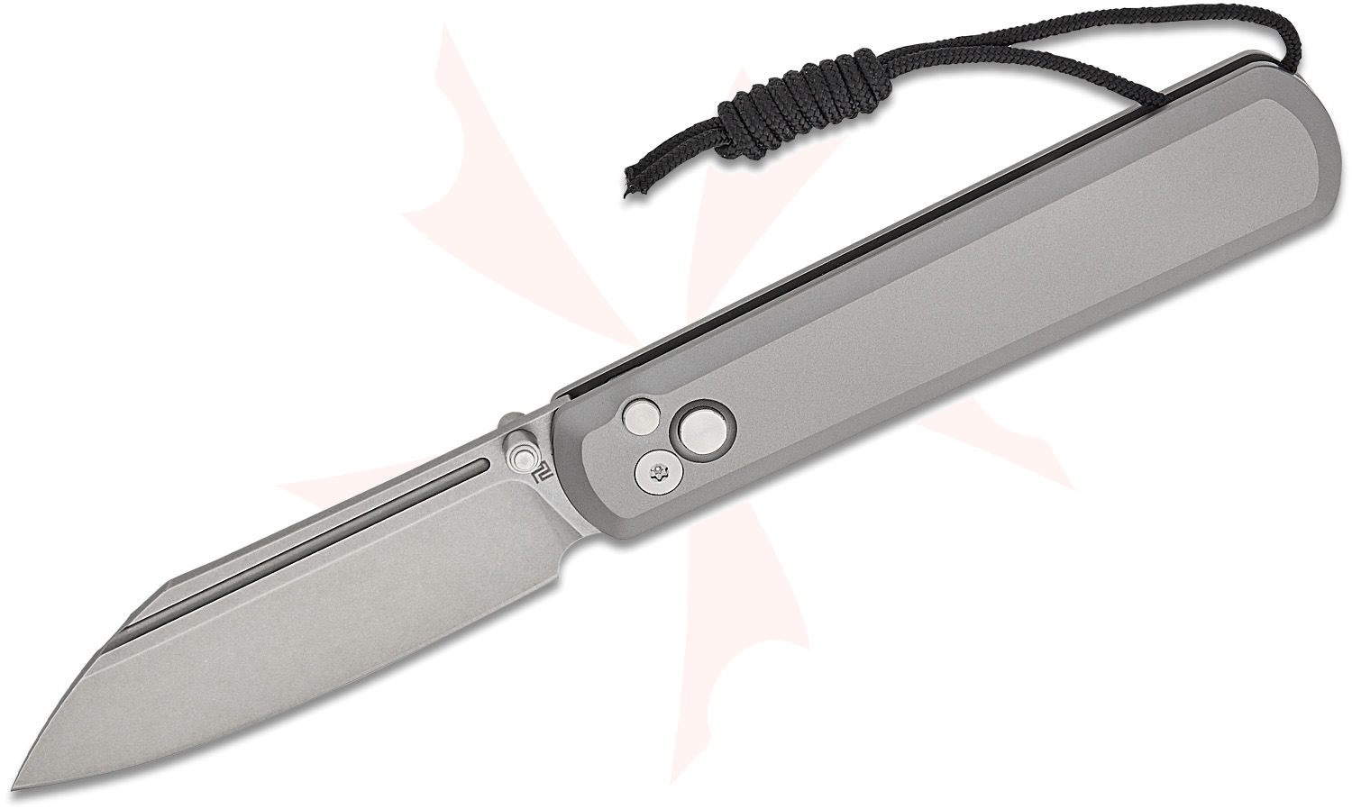 ArtisanCutlery Holm Button Lock Folding Knife 3.1" S90V Stonewashed ...