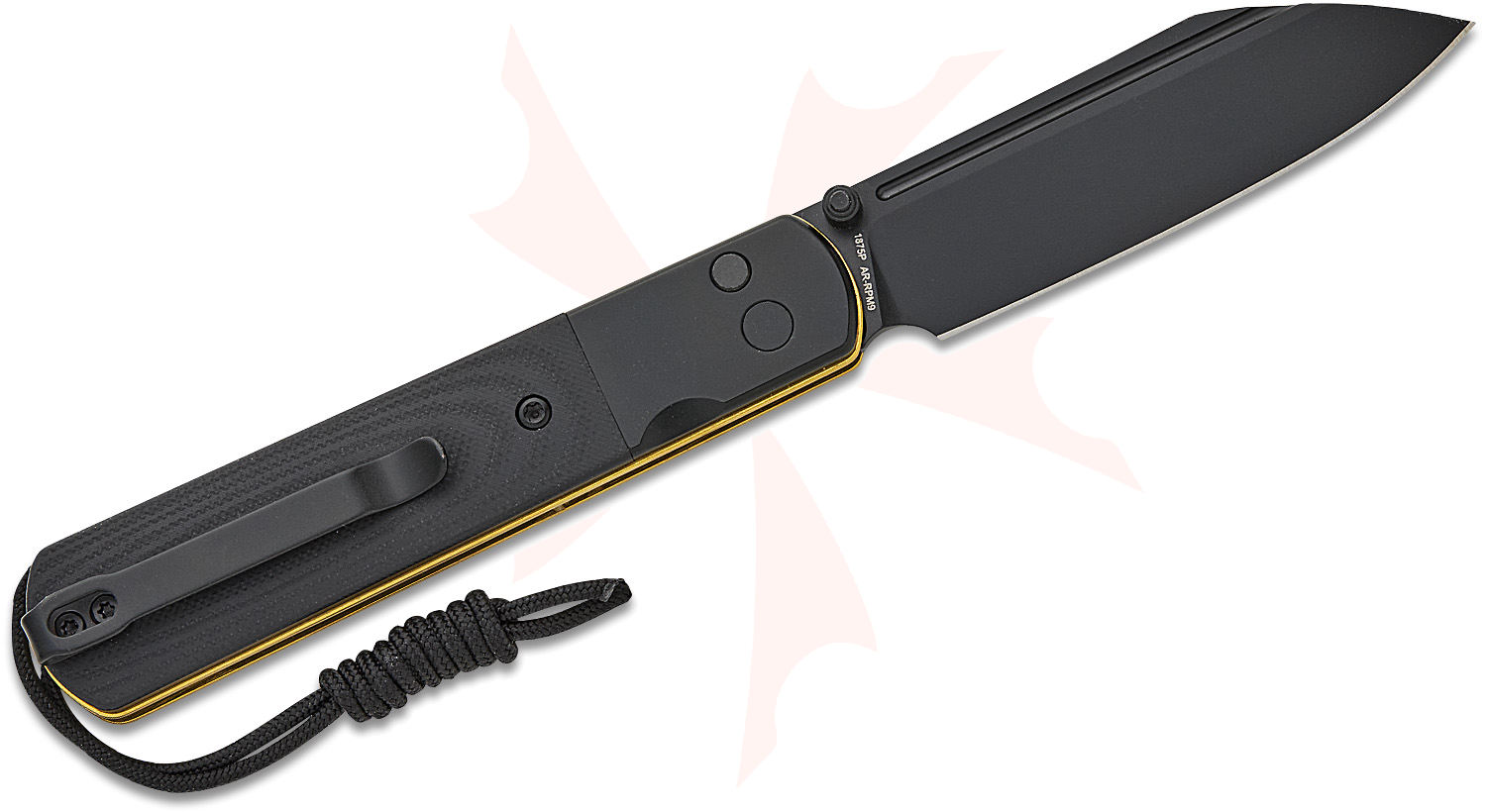 ArtisanCutlery Holm Button Lock Folding Knife 3.1" AR-RPM9 Black ...