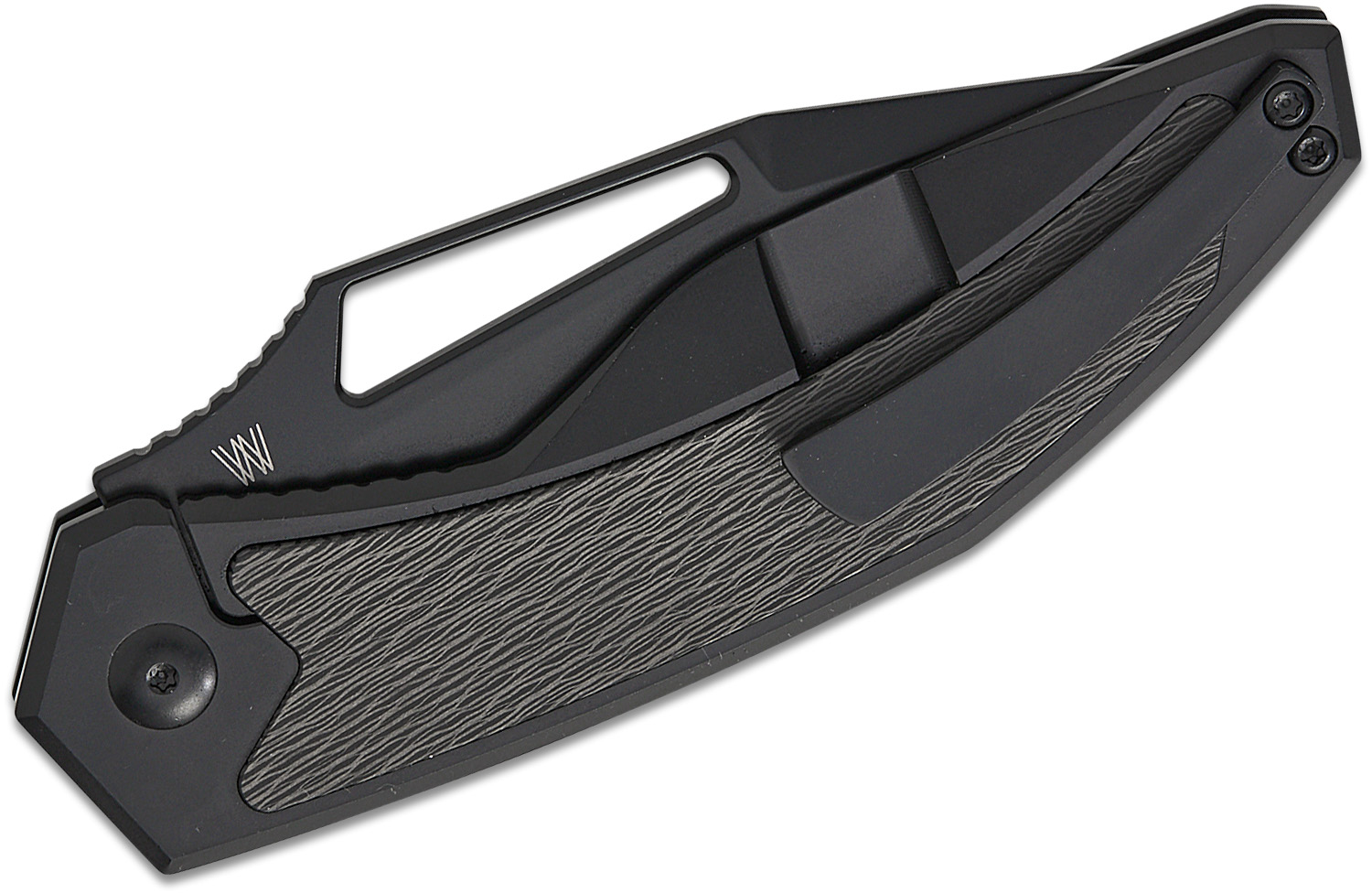 ArtisanCutlery Fragarach Frame Lock Folding Knife 3.72" S90V Black PVD ...