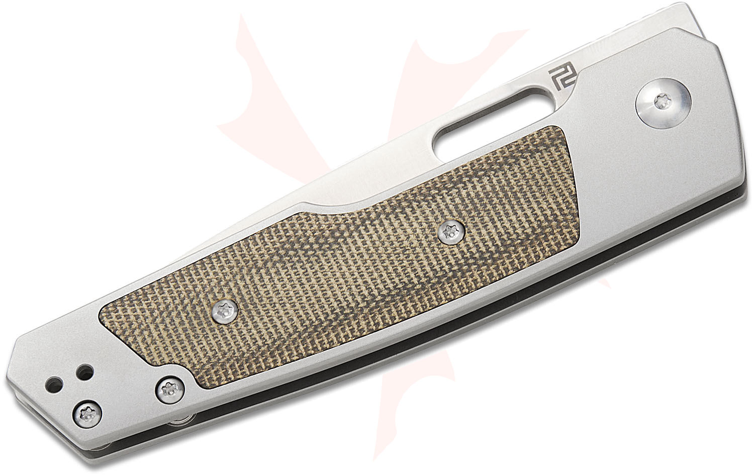 ArtisanCutlery The Gambit Rugged Rook Folding Knife 3.5" CPM-S90V Sand ...