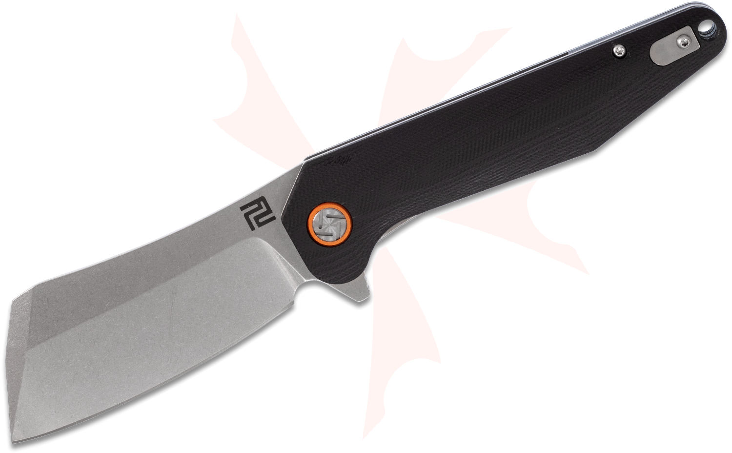 ArtisanCutlery Osprey 1803P-BKC Flipper Knife 3.74" D2 Stonewashed ...
