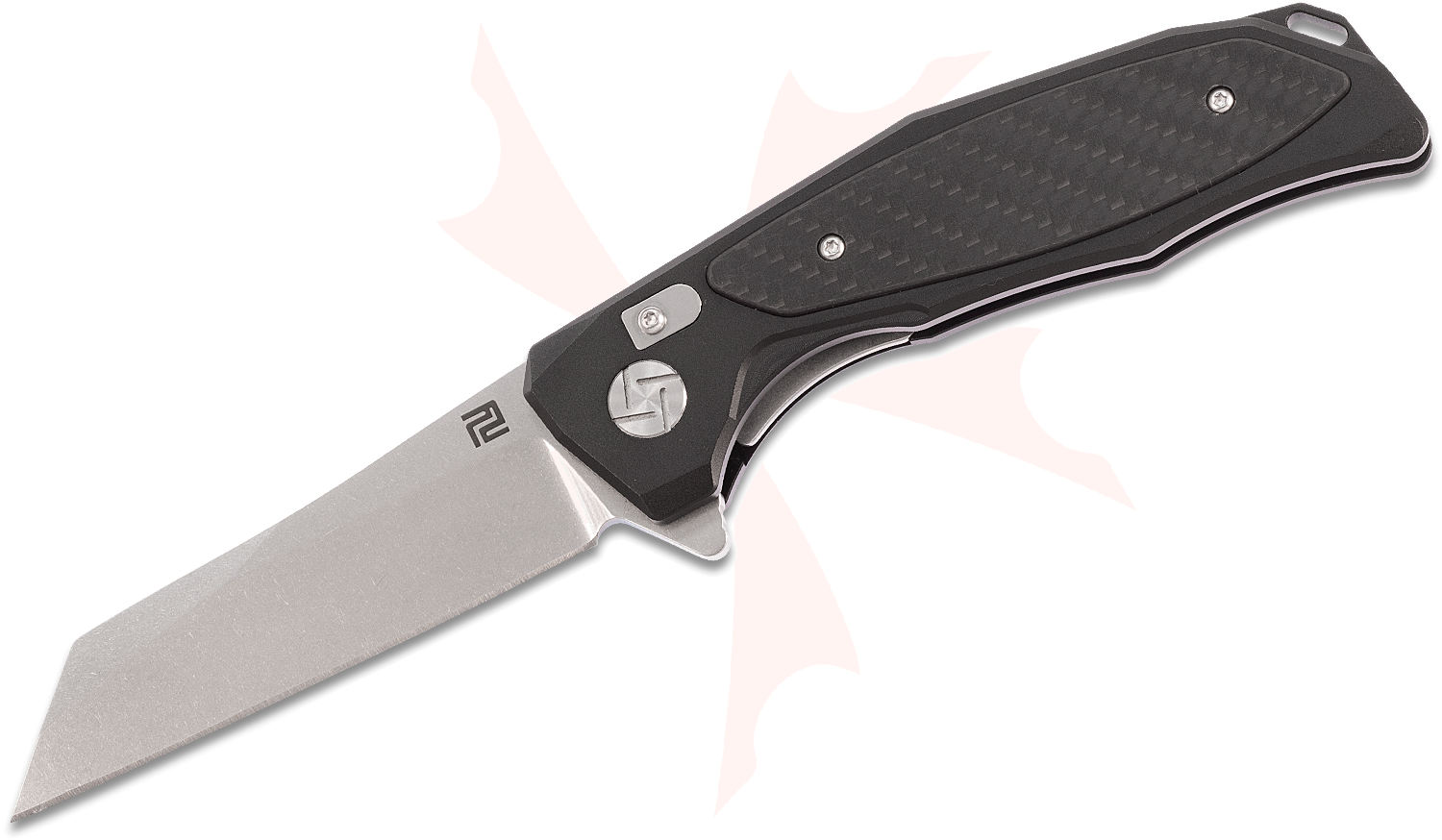 ArtisanCutlery Megahawk Flipper Knife 3.62" Stonewashed D2 Wharncliffe ...