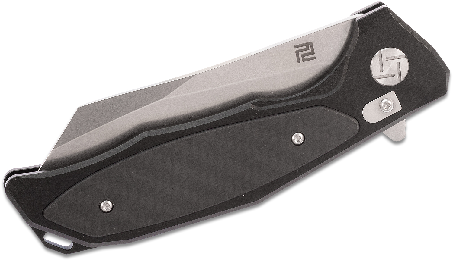 ArtisanCutlery Megahawk Flipper Knife 3.62" Stonewashed D2 Wharncliffe ...