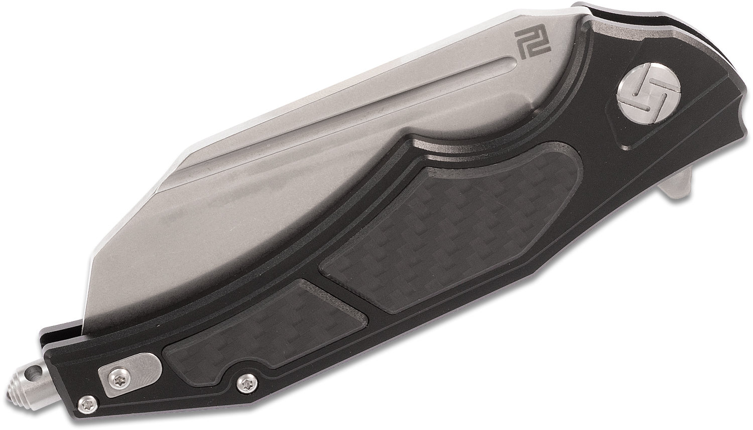 ArtisanCutlery Apache Nomad Flipper Knife 3.82" D2 Wharncliffe Blade ...