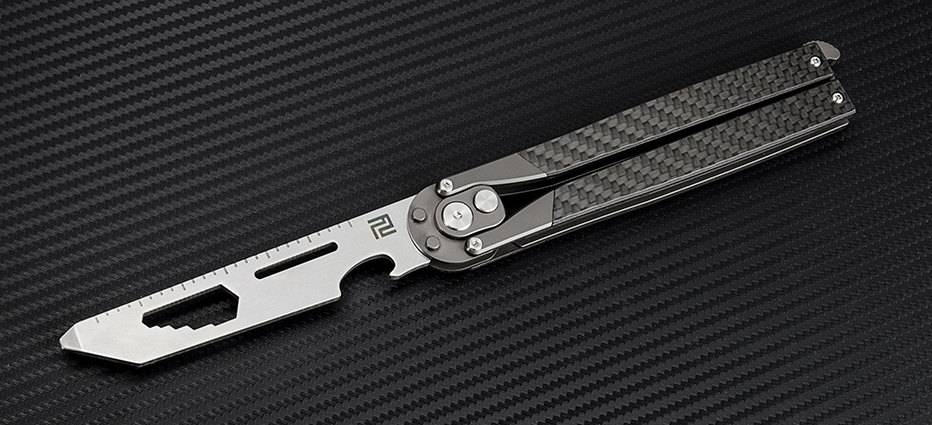 ArtisanCutlery Kinetic-Tool AUTO Butterfly Multi-Tool, 4" 8Cr13MoV ...