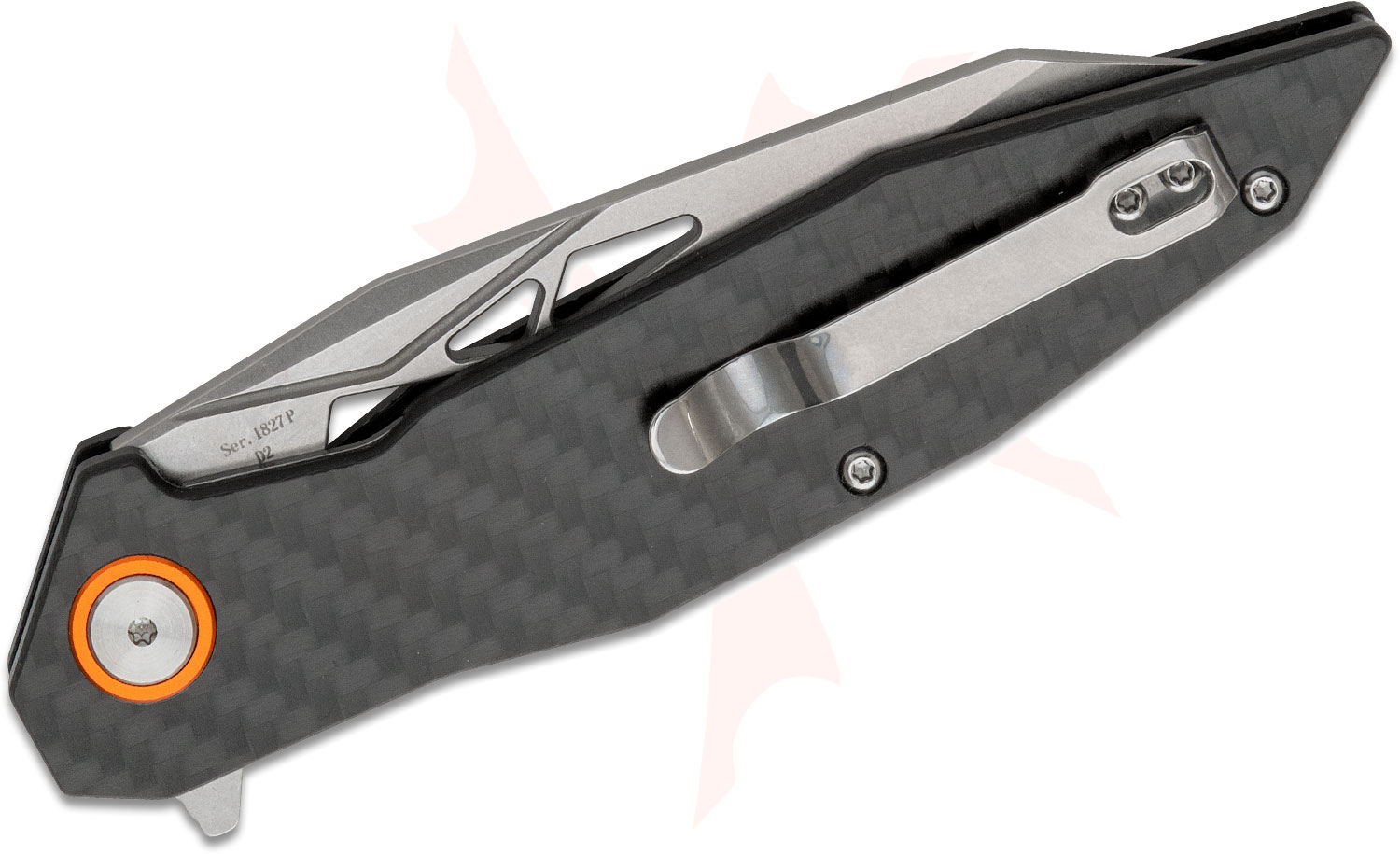 ArtisanCutlery Cygnus Flipper Knife 3.625" Stonewashed D2 Reverse Tanto ...