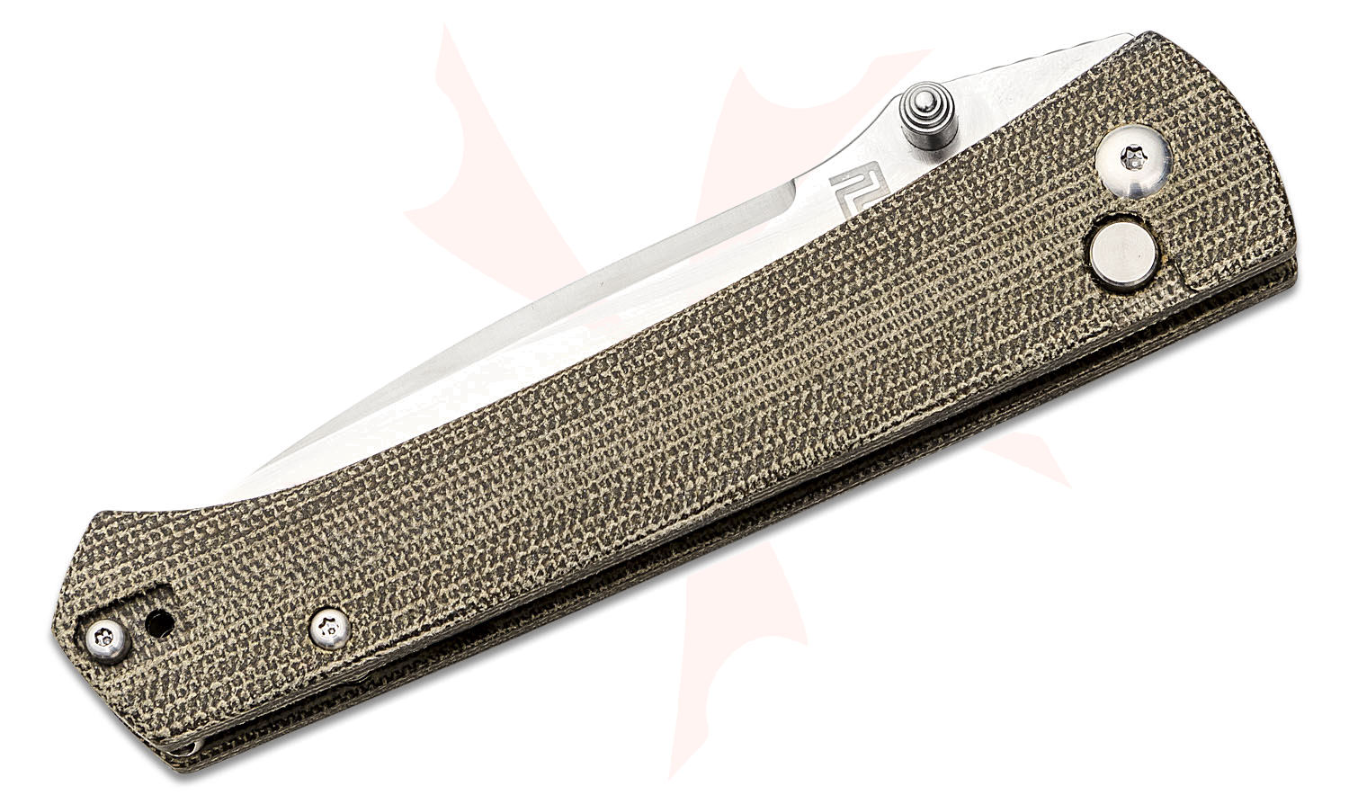 ArtisanCutlery Andromeda Folding Knife 3.42" CPM-S35VN Satin Drop Point ...