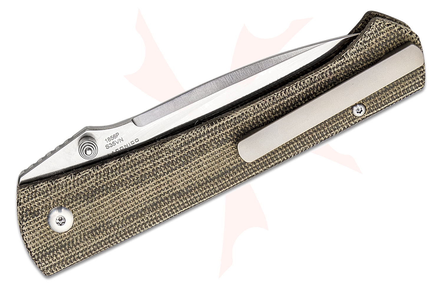 ArtisanCutlery Andromeda Folding Knife 3.42" CPM-S35VN Satin Drop Point ...