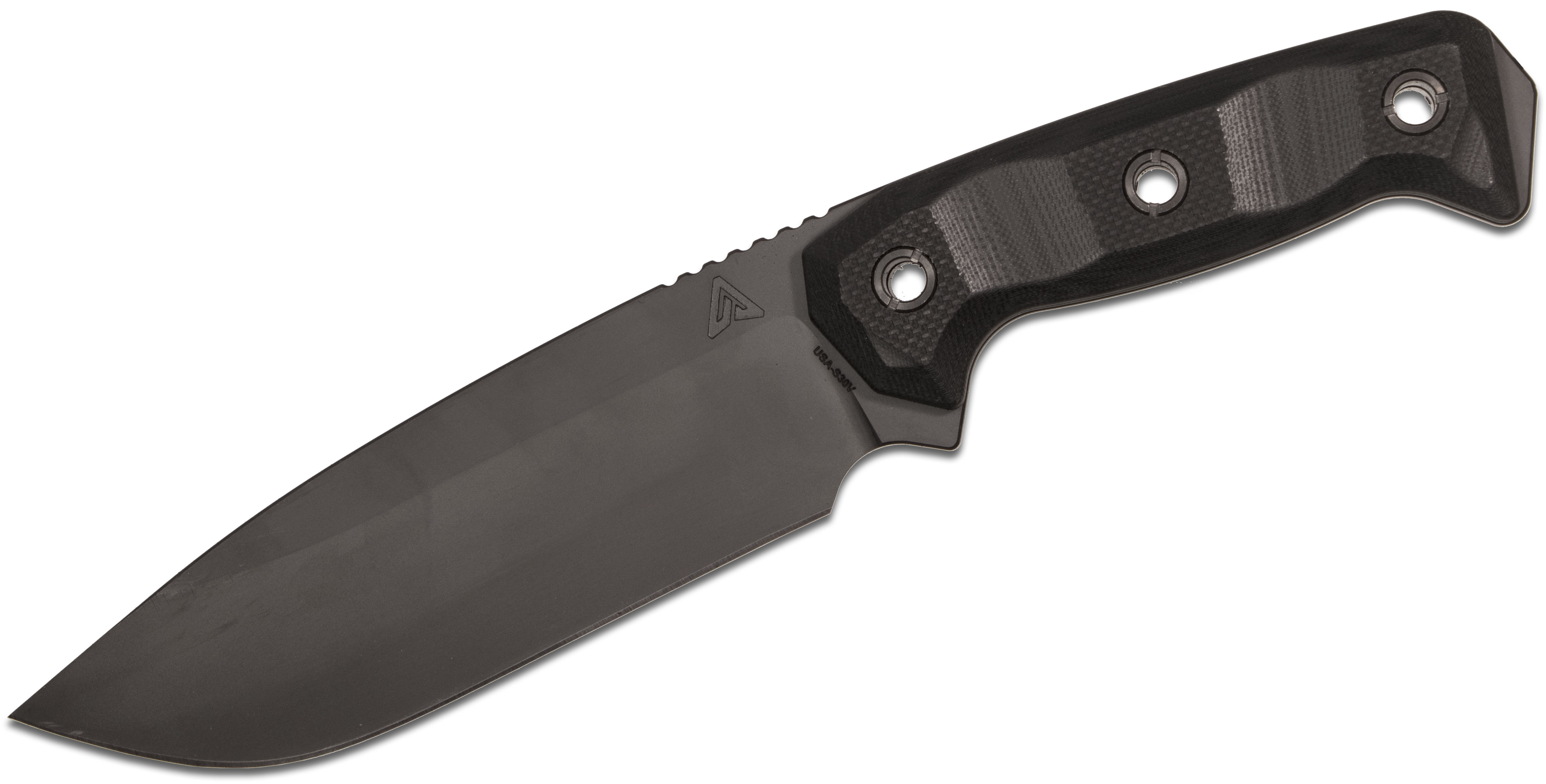 Atlas Dynamic Defense Harbinger REX Fixed 6.5" Black S30V Blade, Black ...