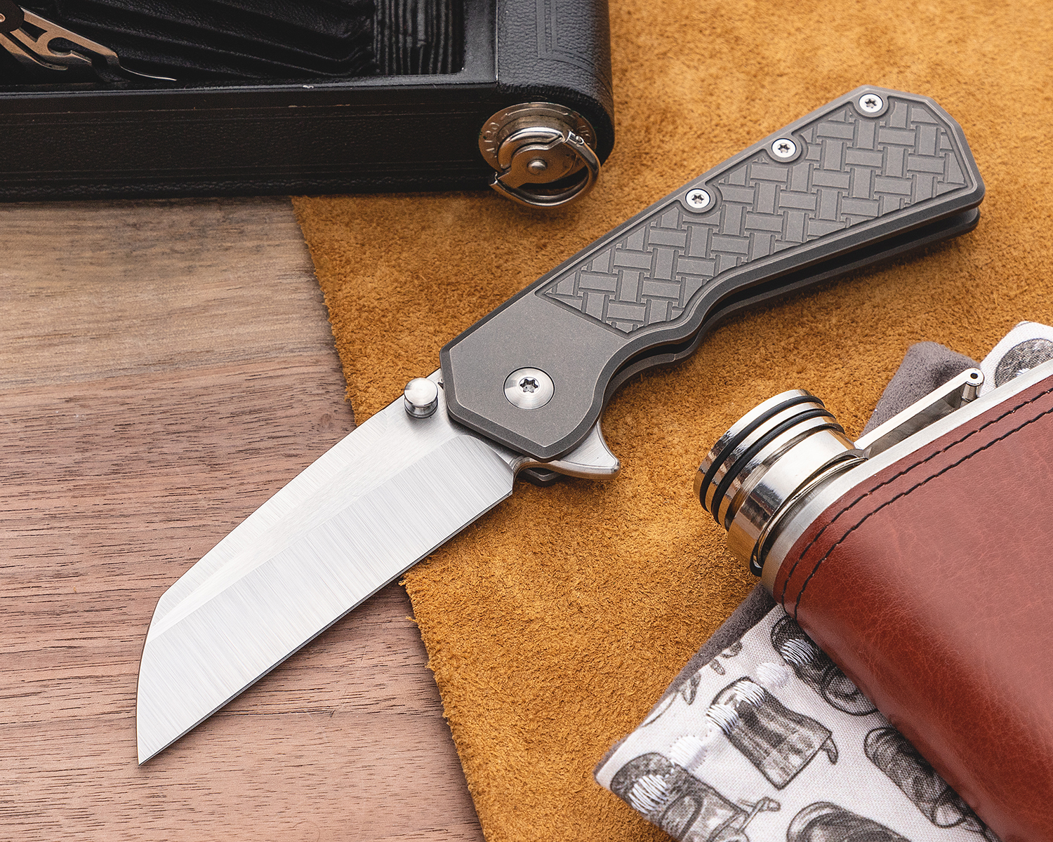 Attn2Detail Mercantile Custom Delta Prototype #4 Flipper Knife 3.38 ...