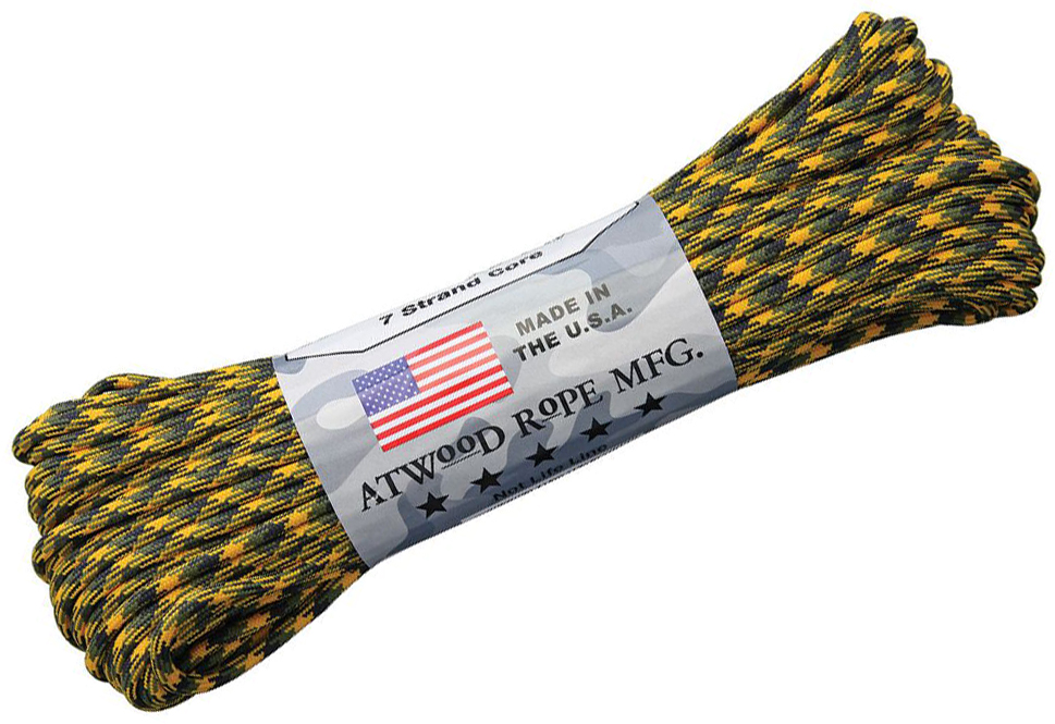 Atwood Rope 550 Paracord, Bulldozer, 100 Feet - KnifeCenter - RG1251H
