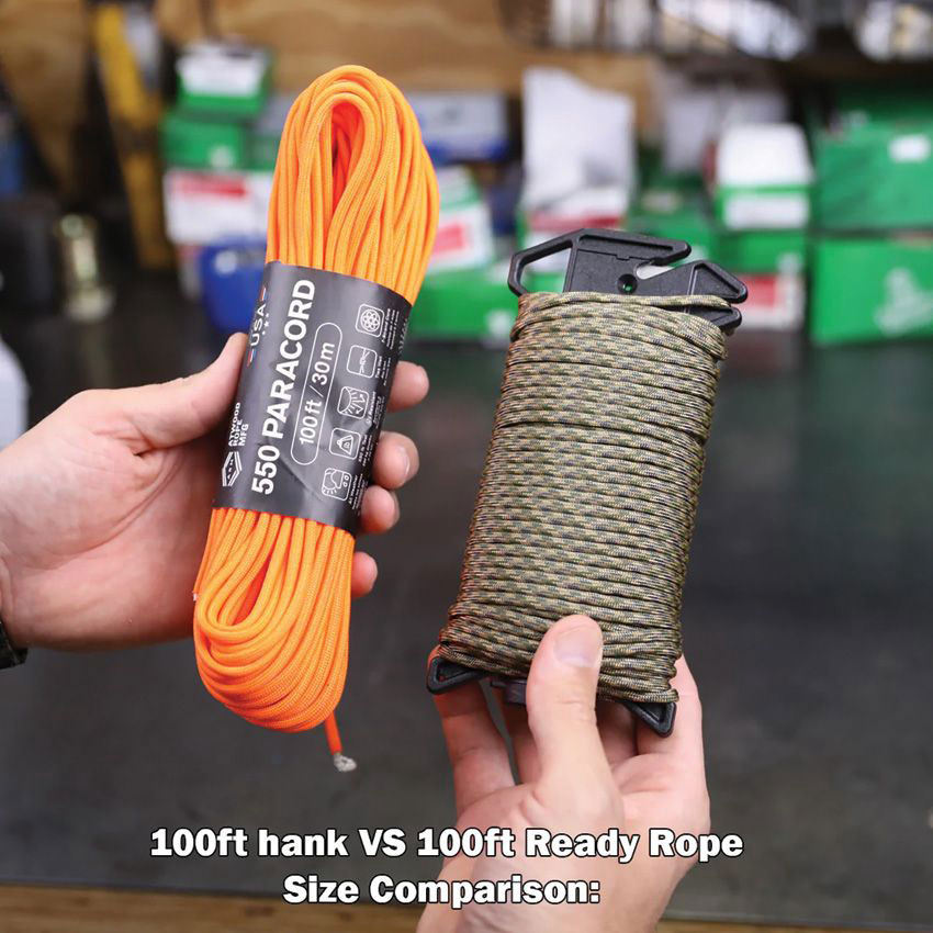 Atwood Rope Ready Rope Cord Dispenser with 550 Paracord, Ground War ...