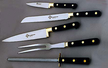 Au Nain Prince Gastronome 5 Piece Kitchen Set with Celluloid Handles ...