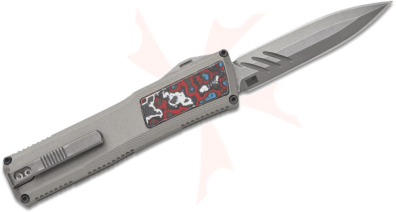 Axial USA Shift V3 OTF AUTO Knife 3.4" CPM-MagnaCut Stonewashed Double ...