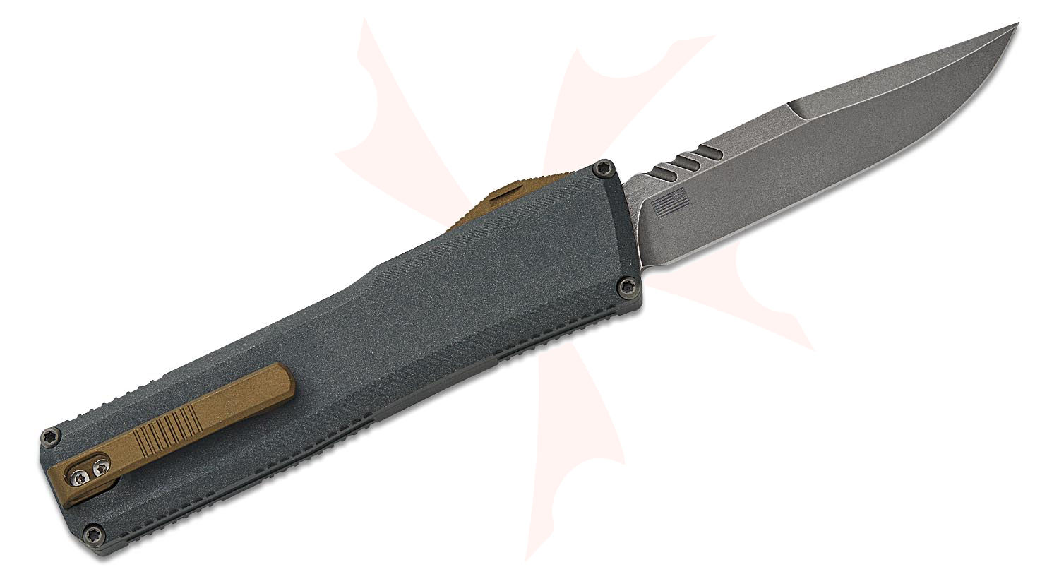 Axial USA Shift V3 OTF AUTO Knife 3.4" CPM-MagnaCut Stonewashed Clip ...