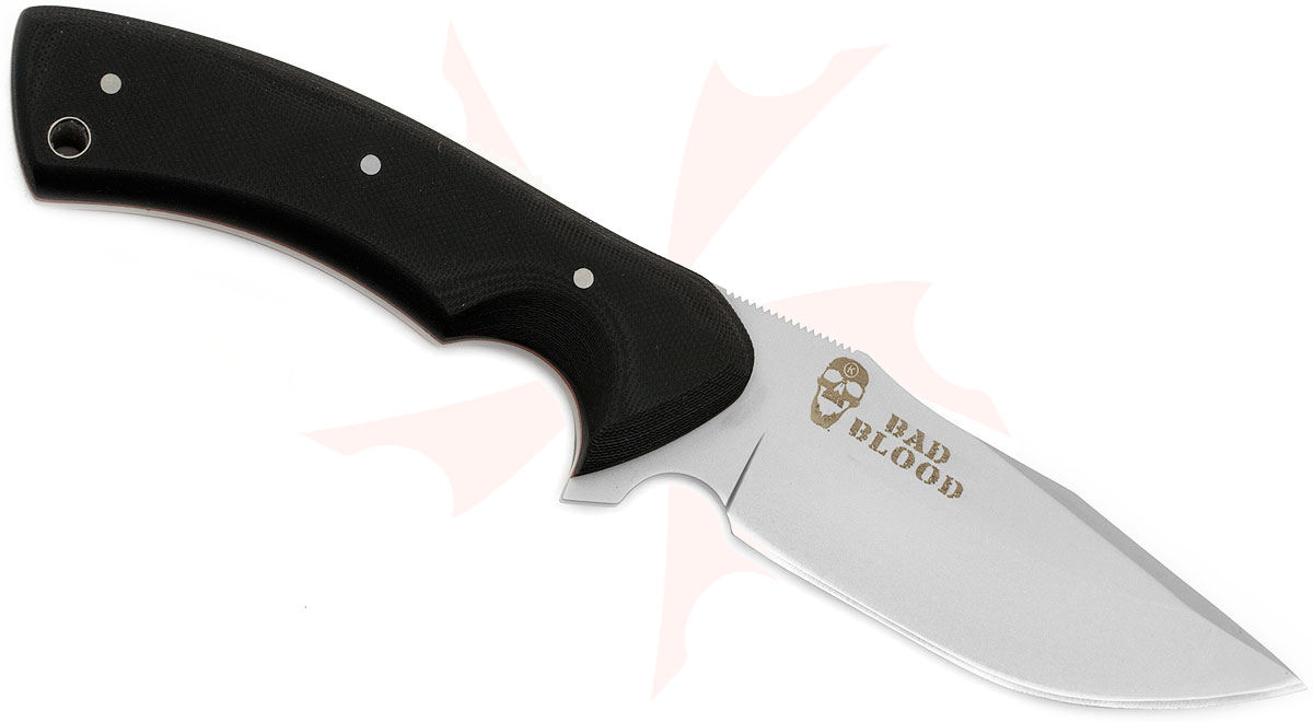 Bad Blood Knives Partisan Nano Fixed 3-7/8" 8Cr14 Stainless Blade, G10 ...