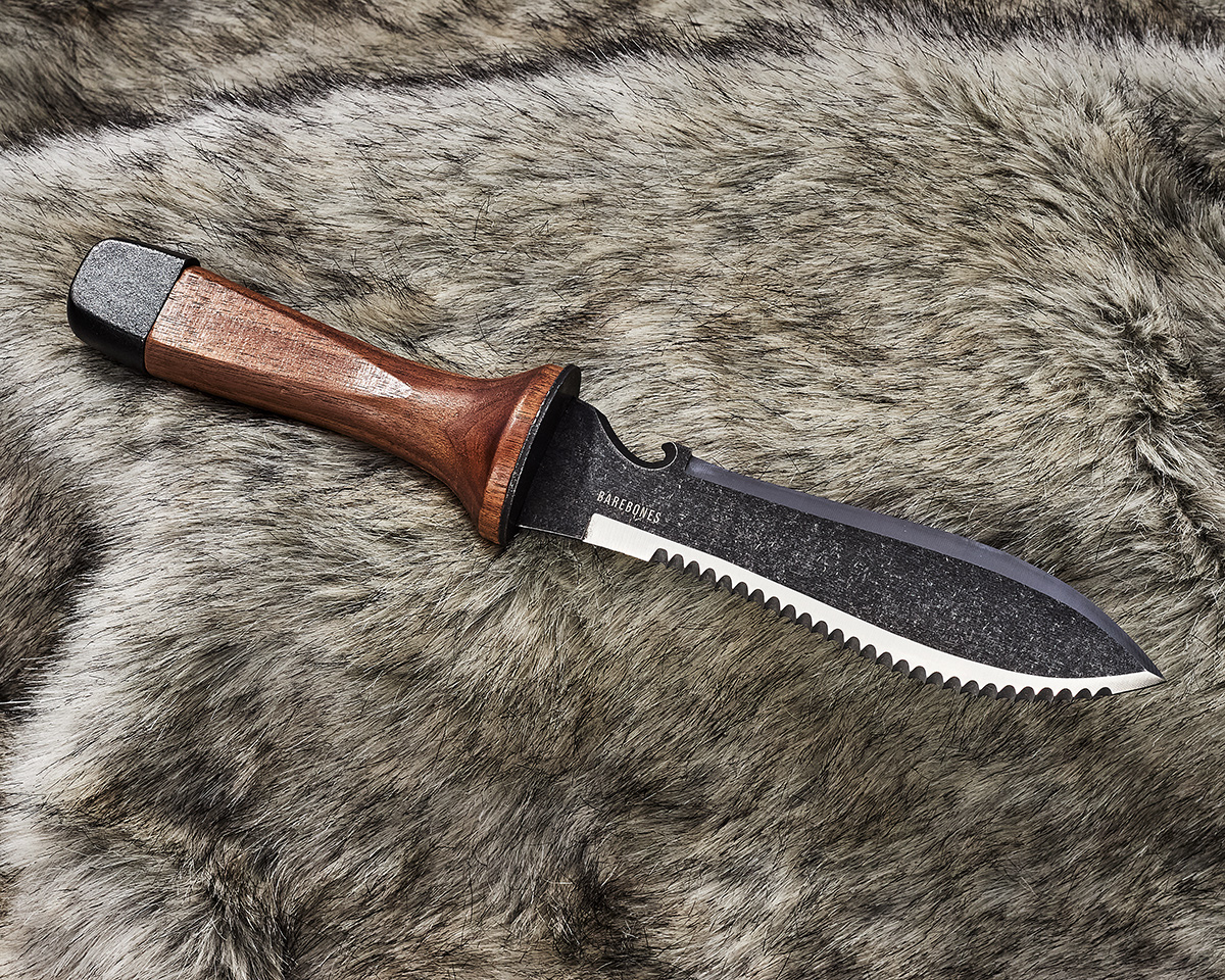 Barebones Hori Hori Ultimate Garden Knife 6.75" Black Stonewashed Blade ...