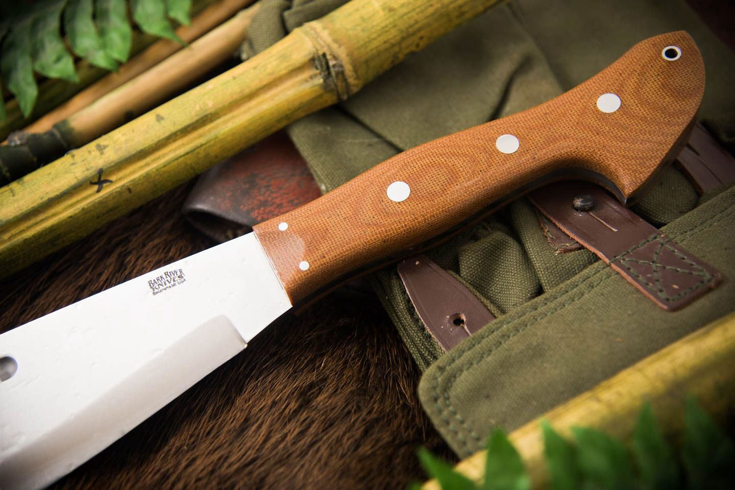 Bark River Knives Barong Fixed 16.5" A2 Tool Steel Blade, Natural ...