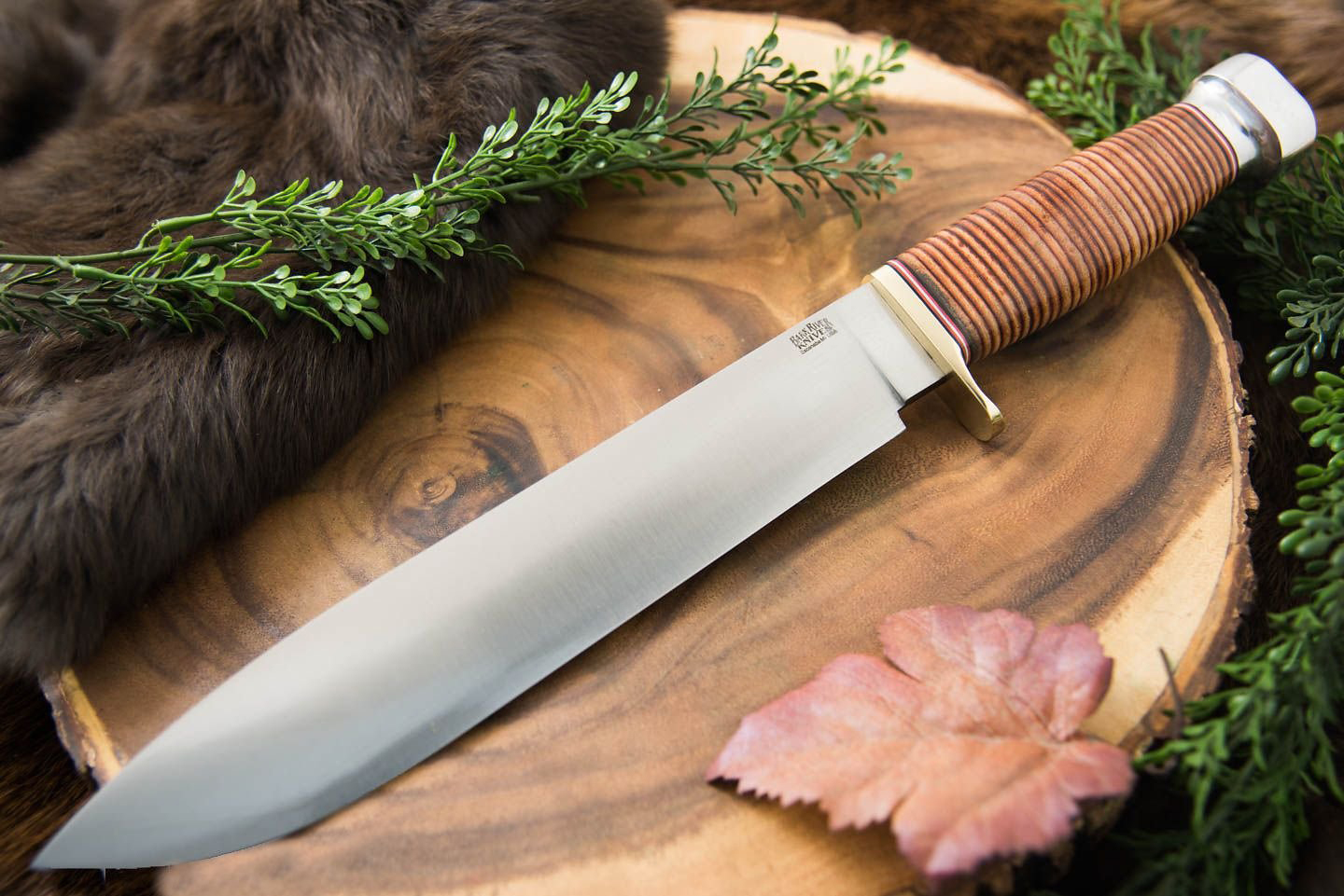 Bark River Knives 1909 Michigan Drop Point Bowie Fixed 10" A2 Tool ...