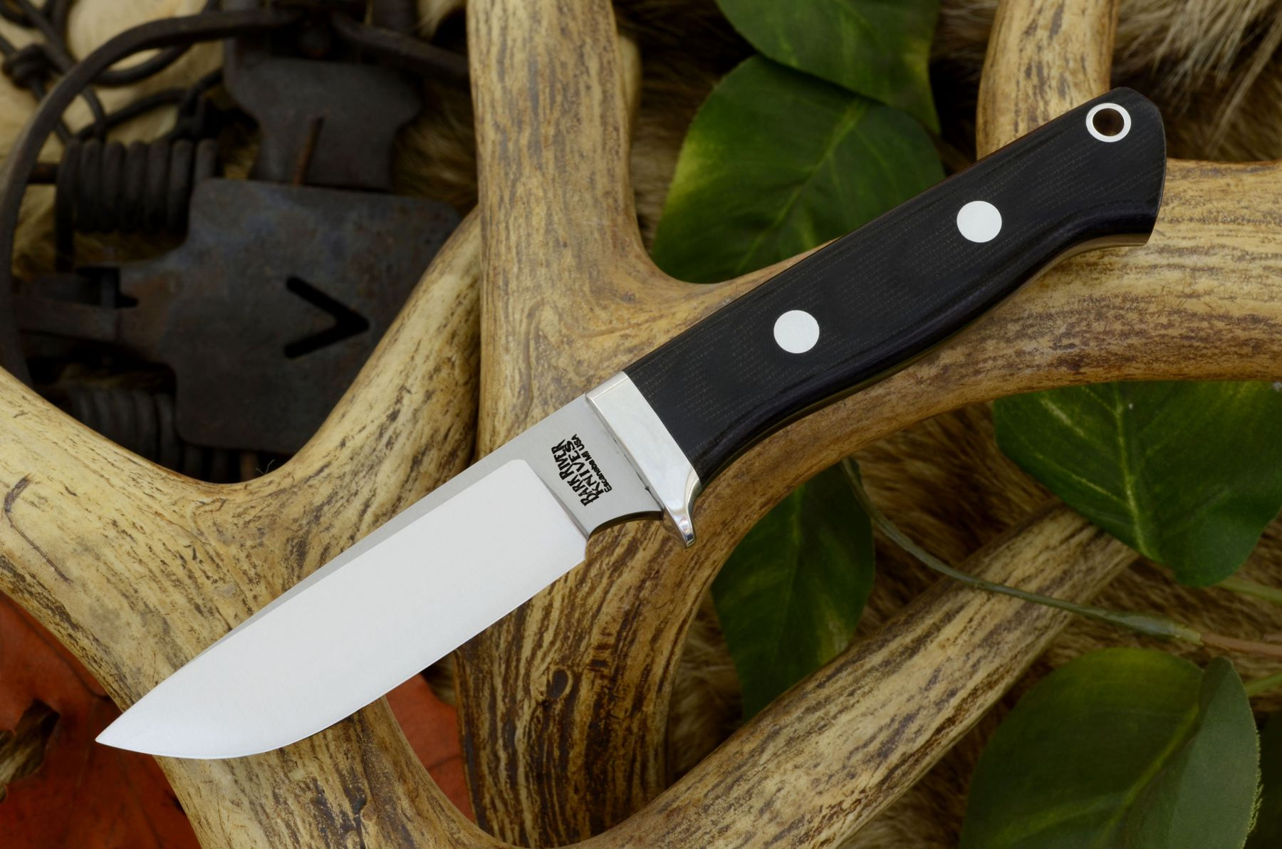 Bark River Knives Huntsman Fixed 3.25" A2 Tool Steel Blade, Black ...