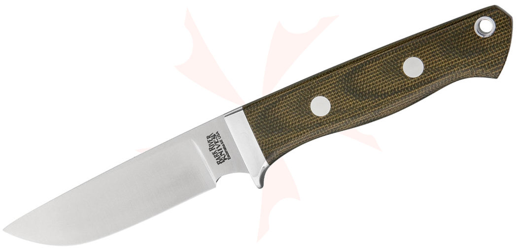 Bark River Knives Huntsman Fixed 3.25" A2 Tool Steel Blade, Green ...