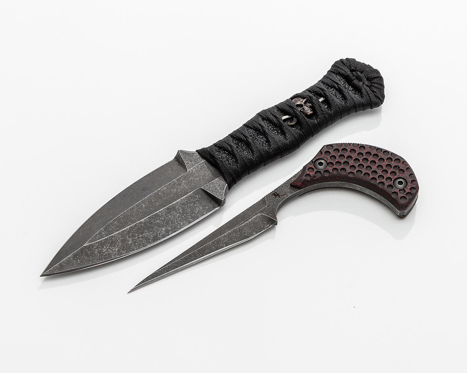 Bastinelli Creations Custom Gambler Push Dagger 3.25" D2 Dark ...