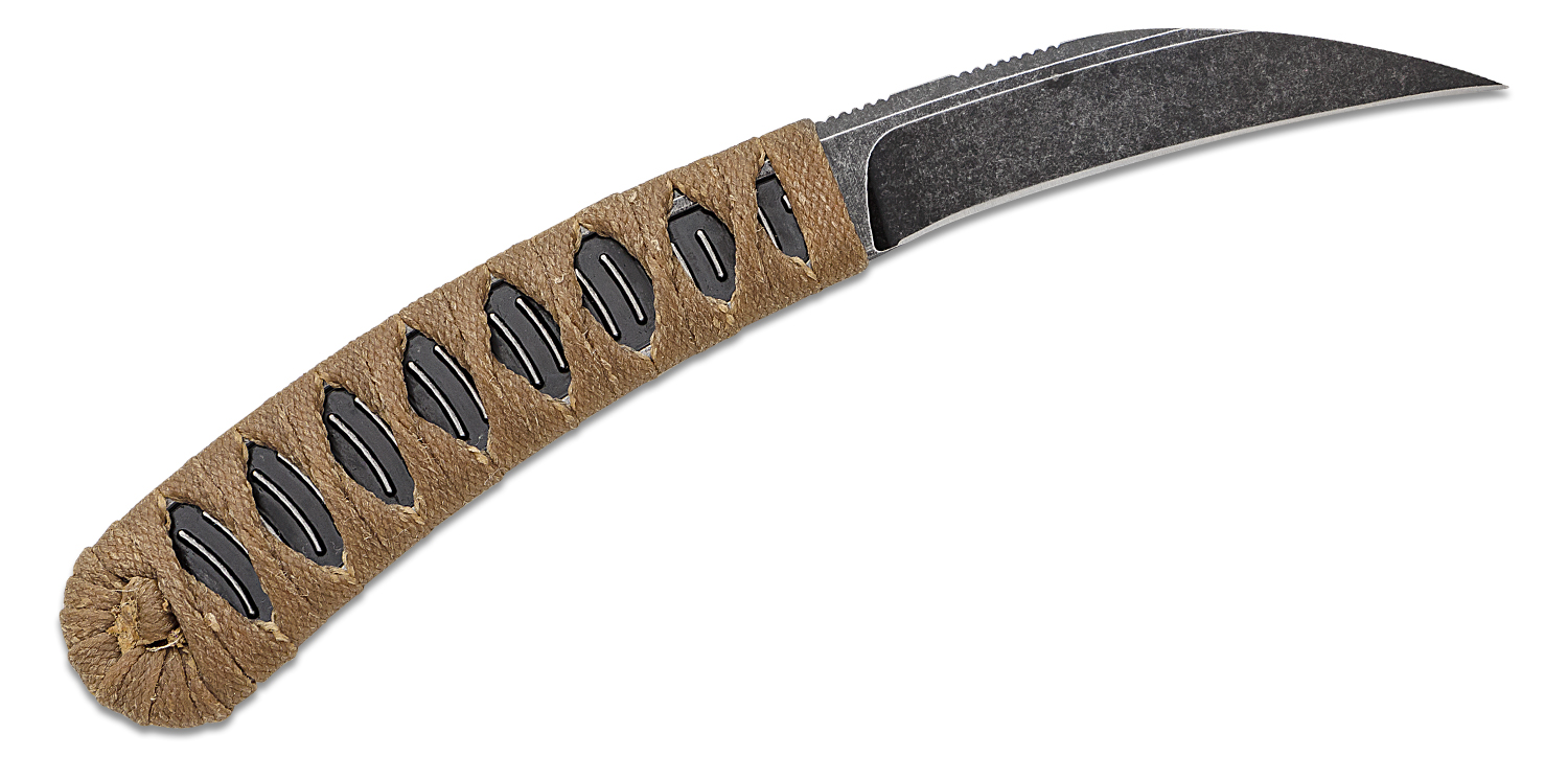 Bastinelli Creations Feather Fixed Blade Knife 3" D2 Black Stonewashed ...