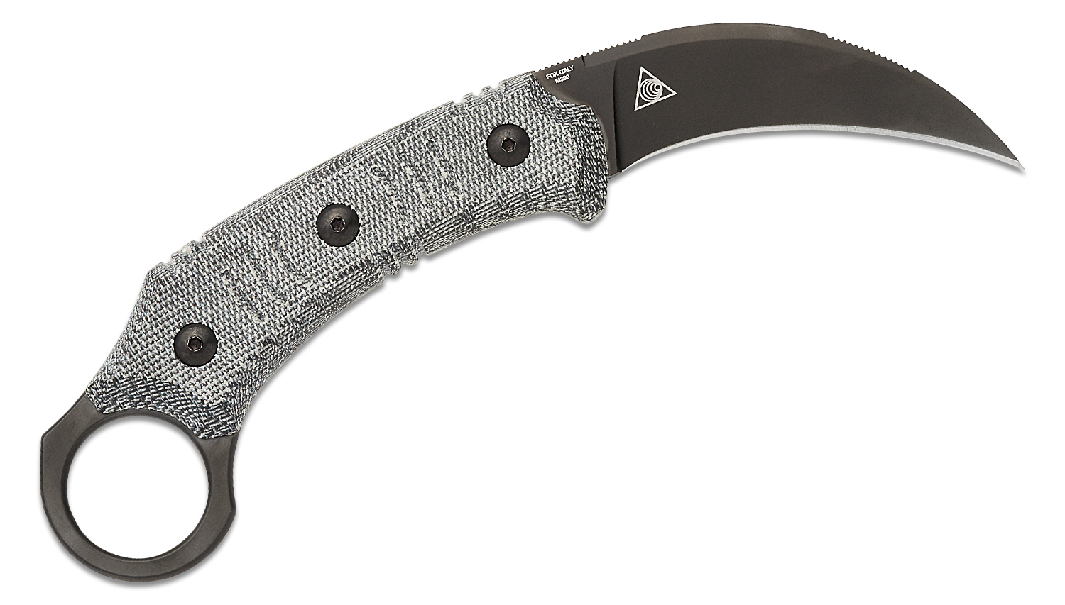 Bastinelli Creations Fury Karambit Fixed Blade Knife 2.6" M390 Black ...