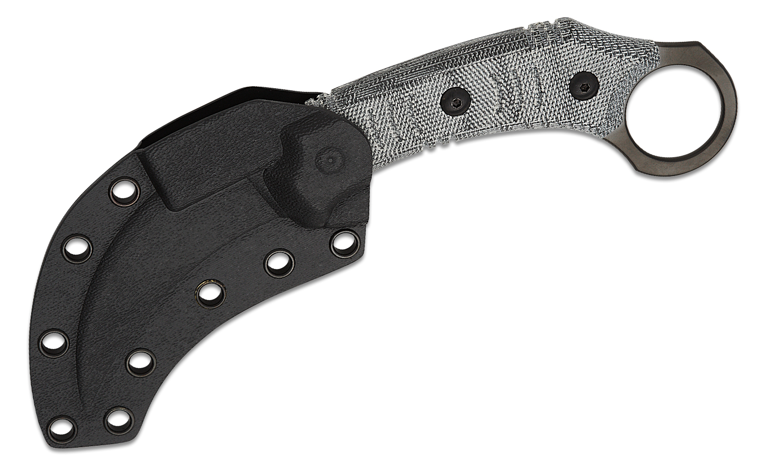 Bastinelli Creations Fury Karambit Fixed Blade Knife 2.6" M390 Black ...