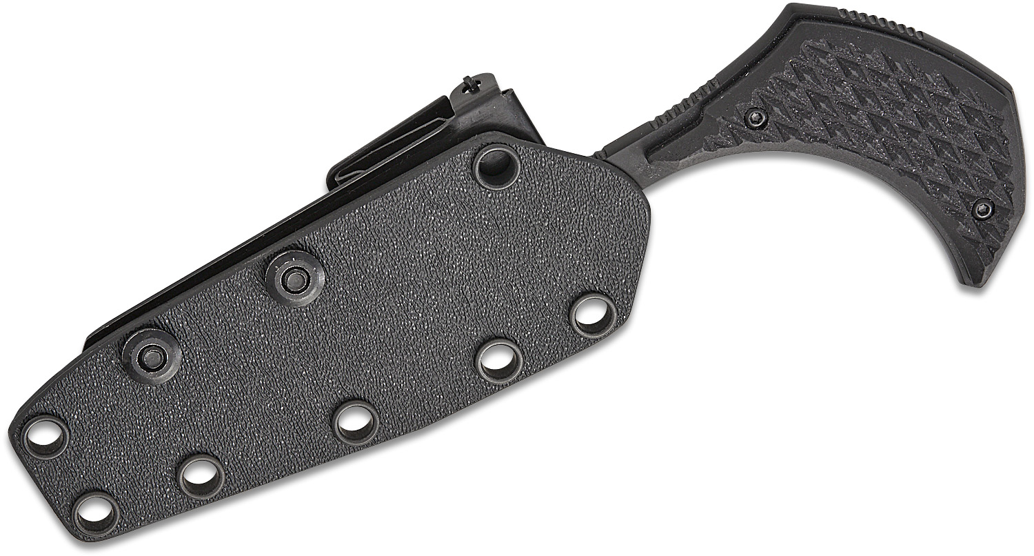 Bastinelli Creations Gambler Push Dagger 3.25" VG-10 Black PVD Chisel ...